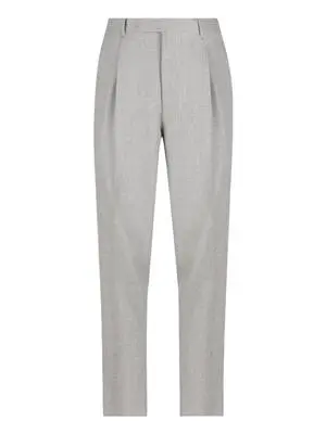 ZEGNA Zegna Pleated Tapered Trousers