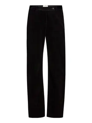 Khaite Hunter Pant Cotton Velvet - Black