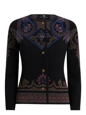 ETRO Etro Jacquard Cardigan With Foliage Motif