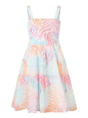 Stella McCartney Smocked Tiered Mini Dress - Multicolor