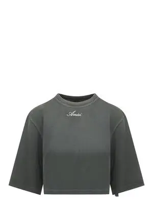Amiri Cropped T-shirt - Black