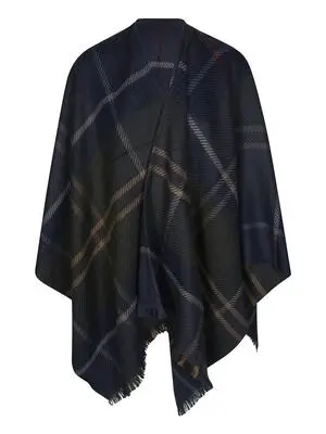 Barbour Blair Tartan Serape - Nero