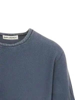 Our Legacy Double Lock U-neck Cotton T-shirt - Blue
