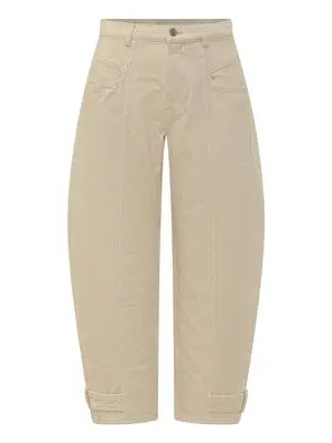 Isabel Marant Étoile Isabel Marant Étoile Leja-Ga Straight-Leg Pants Beige