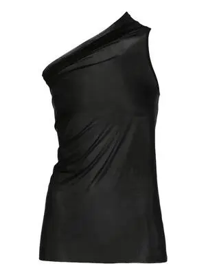Rick Owens RICK OWENS Athena One-Shoulder T-Shirt Black