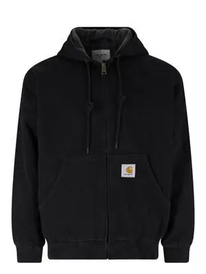 Carhartt Work In Progress Zip-up Hooded Jacket - Black