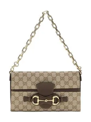 Gucci Medium Horsebit Ristretto Shoulder Bag - Cream