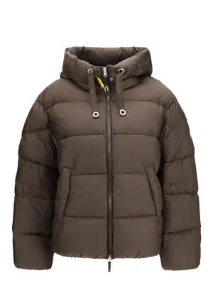 PARAJUMPERS Tilly Quilted Down Hooded Jacket - Brown