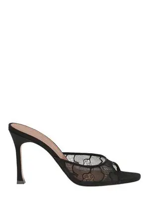 AMINA MUADDI Amina Muaddi Alexa Lace Stiletto Sandals