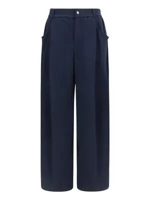 Brunello Cucinelli Sporty Wide-leg Trousers - Blue