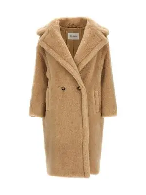 Max Mara Teddy Bear Icon Double-breasted Coat - Cream