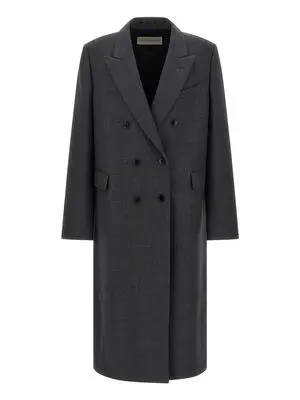 Dries Van Noten Double-breasted Wool Coat - Gray