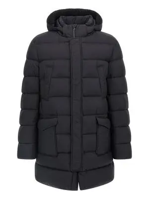 Herno Quilted Down Parka - Black