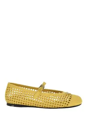 Prada Crochet Ballerinas - Yellow