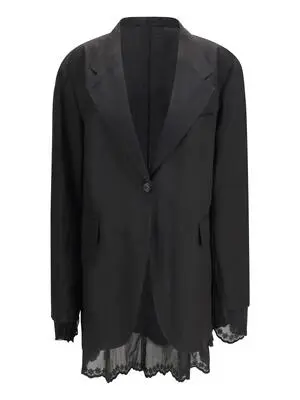 Our Legacy Reversible Drip Single Breasted Blazer - Black