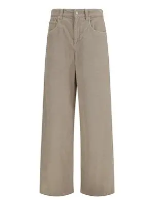Brunello Cucinelli Straight-leg Cotton And Linen Pants - Cream