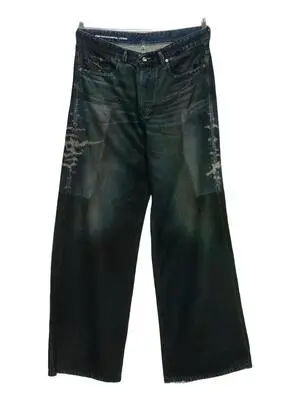DIESEL® Diesel Faded Wide-Leg Jeans