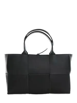 Bottega Veneta Medium Nappa Maxi Intrecciato Arco Tote Bag - Black