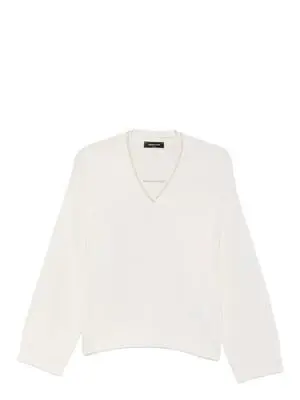 Fabiana Filippi V-neck Fine Knit Sweater - Neutrals