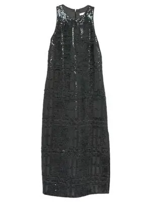 Peserico Sequin-embellished Midi Dress - Grey