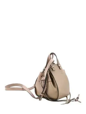 Loewe Loewe Hammock Leather Mini Hobo Bag Neutrals