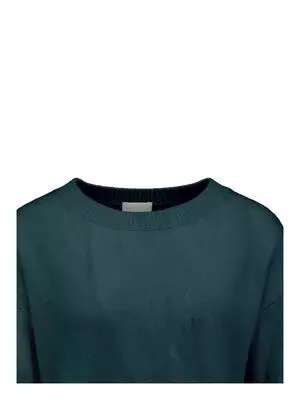 ALLUDE Cashmere Boat Neck Sweater - Blue