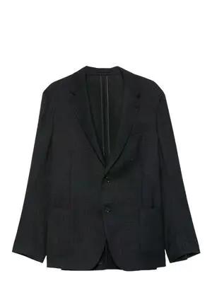 LARDINI Lapel-pin Blazer - Blue