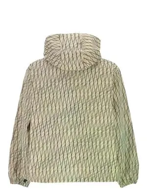MURPHY&NYE Geometric Print Hooded Anorak Jacket - Neutrals