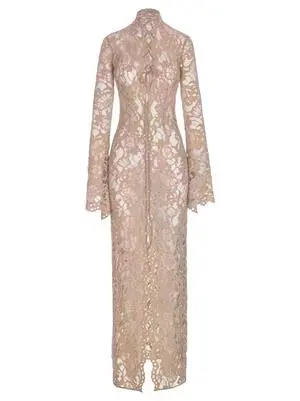 MANURI Sally Lace Maxi Dress - Neutrals