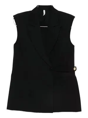 IMPERIAL IMPERIAL Sleeveless Double-Breasted Peak Lapel Gilet