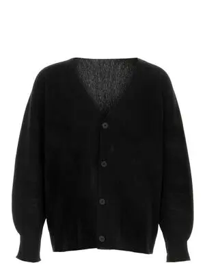 Issey Miyake V-neck Cardigan - Black