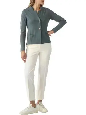 GRAN SASSO Button-up Notched Lapel Jacket - Green