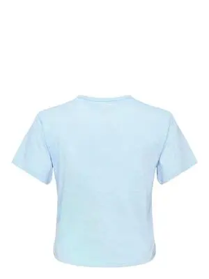 Mardi Mercredi Flower Slim Slub T-shirt - Blue
