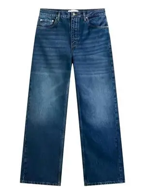 Studio Nicholson Faded Wide-leg Jeans - Blue