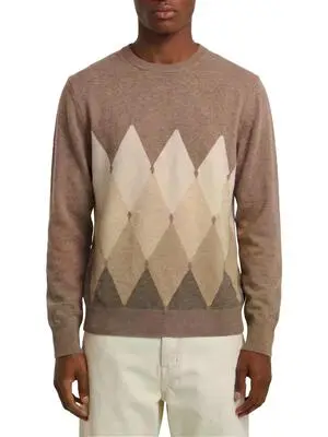 BALLANTYNE Ballantyne Cashmere Crew Neck Sweater Brown