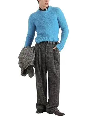 Dolce & Gabbana Bouclé-effect Pullover - Blue