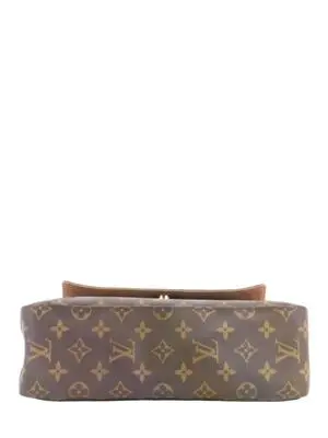 LOUIS VUITTON Monogram Canvas Mini Satchel Handbag - Brown