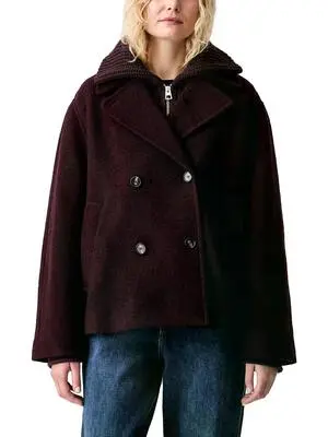 Marc O'polo Double-breasted Peacoat - Red