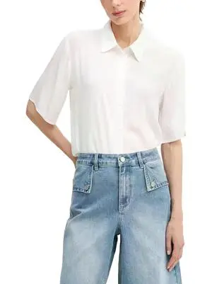 BENETTON Short Sleeve Shirt - White