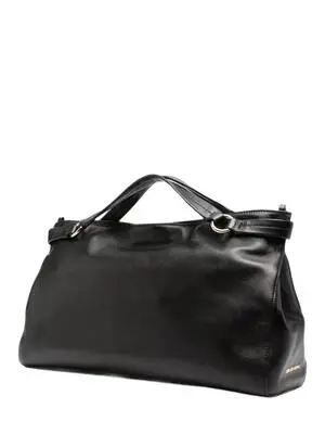 Orciani Chain-link Leather Tote Bag - Black
