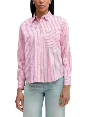 Marc O'polo Striped Cotton Shirt - Pink