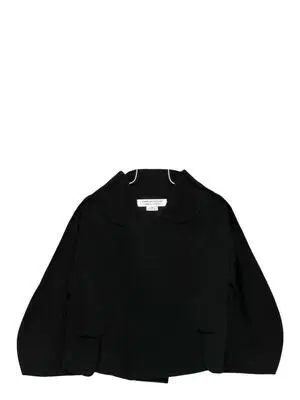 Comme Des Garçons Cropped Balloon Sleeve Jacket - Black