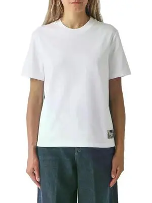 BARBOUR Barbour Tartan-Panel Logo Patch T-Shirt