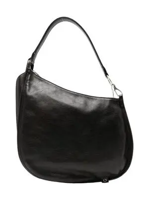 Orciani Grained Leather Shoulder Bag - Brown