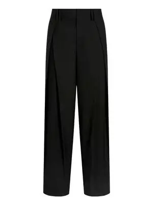 Dolce & Gabbana Wool Panama Trousers - Black