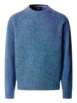 HACKETT  Crew Neck Wool Sweater - Blue