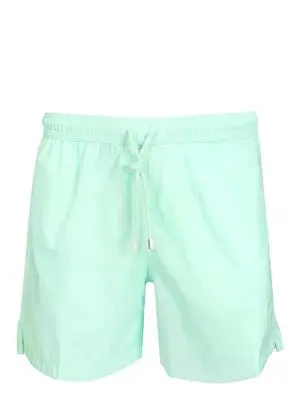 Fedeli Drawstring Waist Swim Shorts - Green
