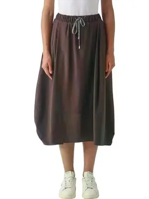 GRAN SASSO Drawstring Skirt - Brown