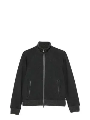 Peserico Zip-up Raglan Sweater - Grey