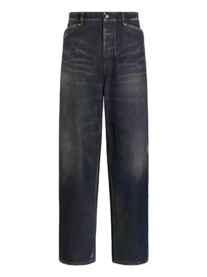 Dolce & Gabbana Oversized Fit Denim Trousers - Blue